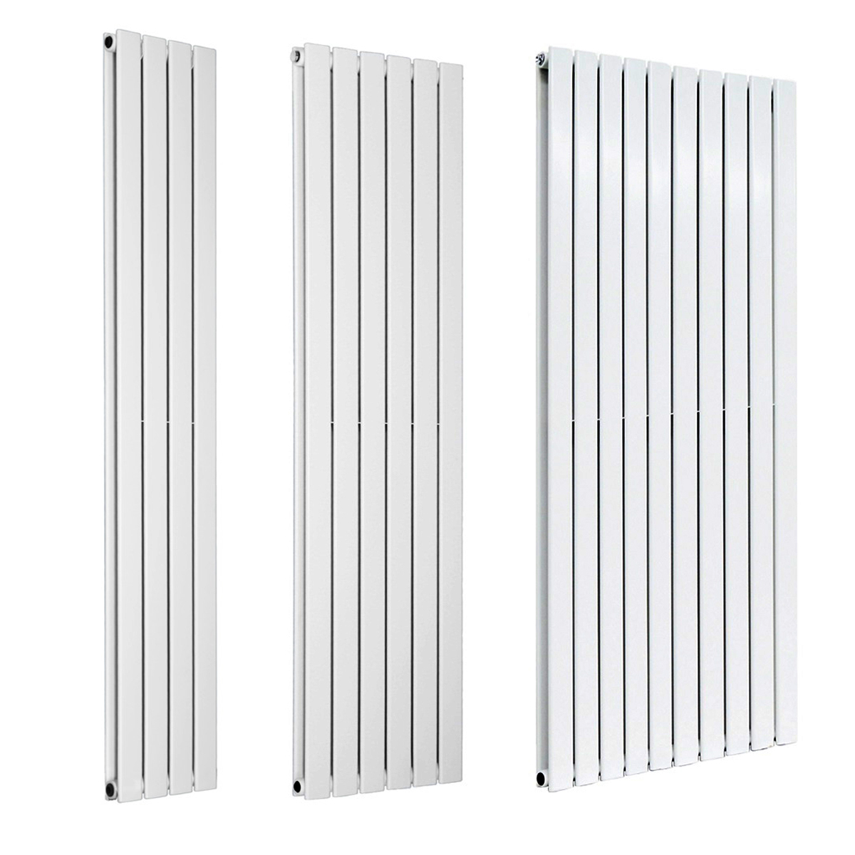 Karlstad - White Vertical Flat Panel Designer Radiator- Choice of ...