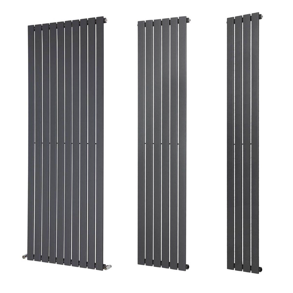 Karlstad - Anthracite Vertical Flat Panel Designer Radiator- Choice of ...