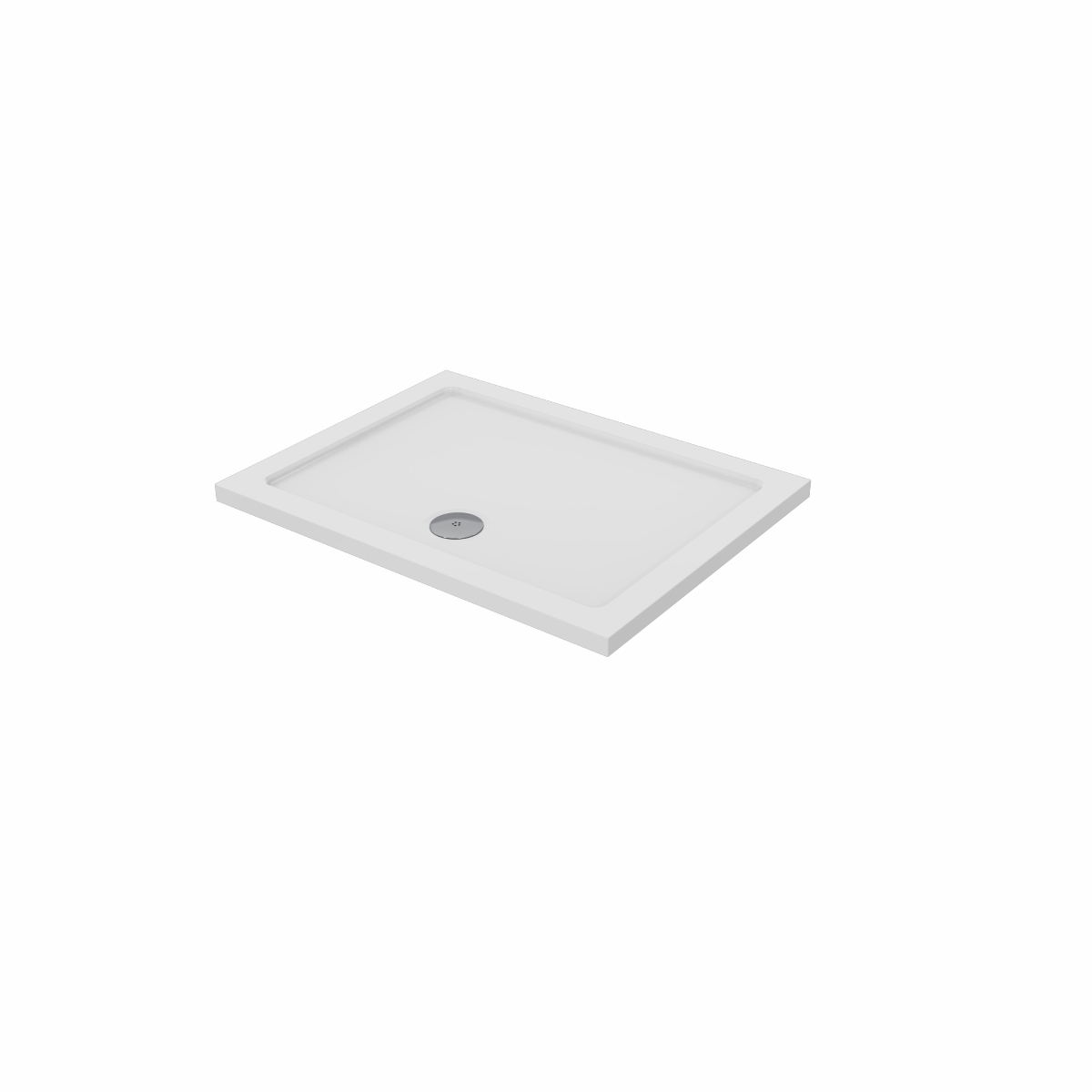 Essentials 760 x 760mm Square Stone Shower Tray White
